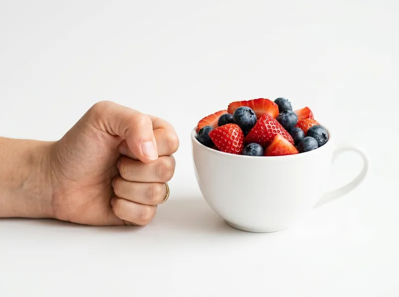 Portion Size Visual Guide — Hand & Object Comparisons 2026